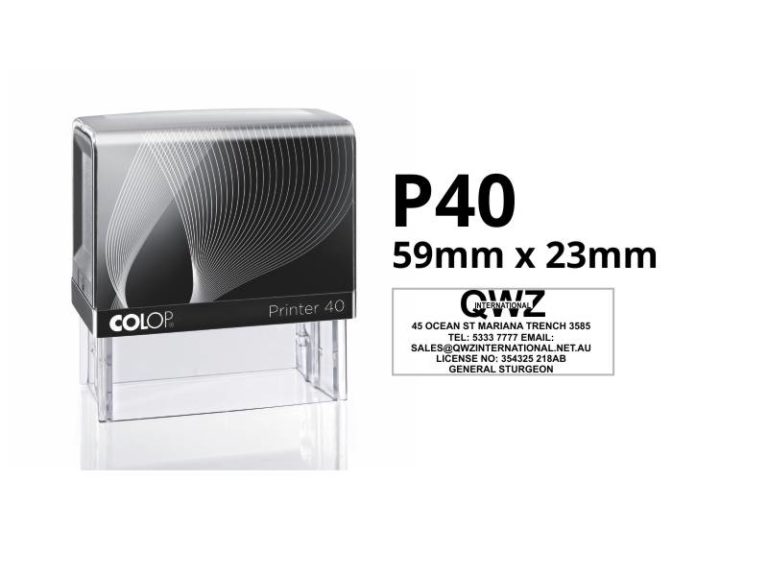 P40 Self Inking Stamp - Stamps Plus