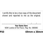 Justice of the Peace Stamp NSW P60 - Stamps Plus