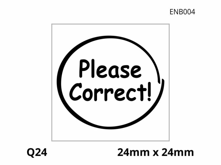 Please Correct Teacher Stamp Q24 - Stamps Plus
