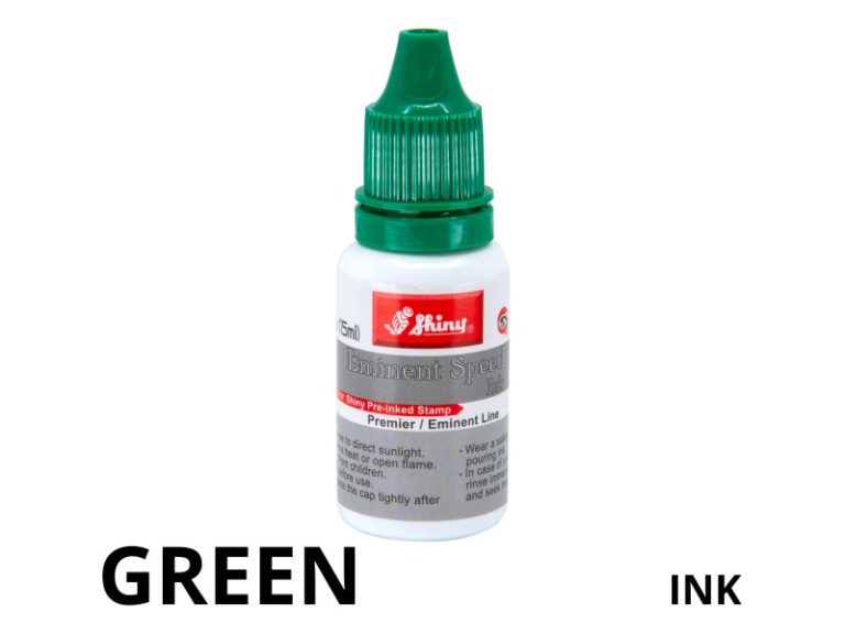 Green Pre-Inked Stamp Refill Ink - Stamps Plus